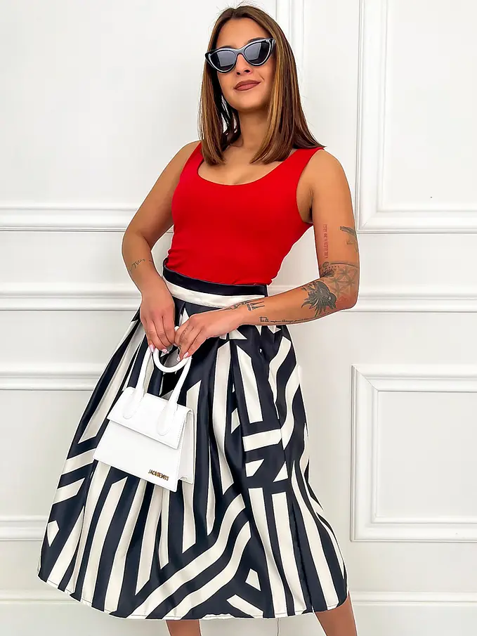Vzorovaná maxi sukňa SHALONI | Starstyle.cz