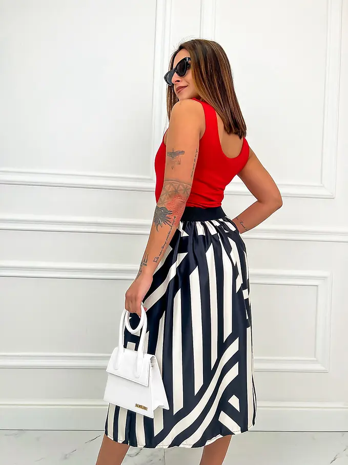 Vzorovaná maxi sukňa SHALONI | Starstyle.cz