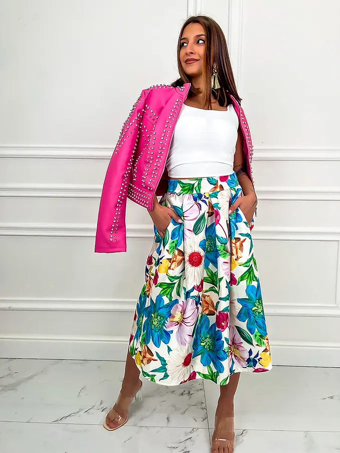 Vzorovaná maxi sukňa SHALONI | Starstyle.cz