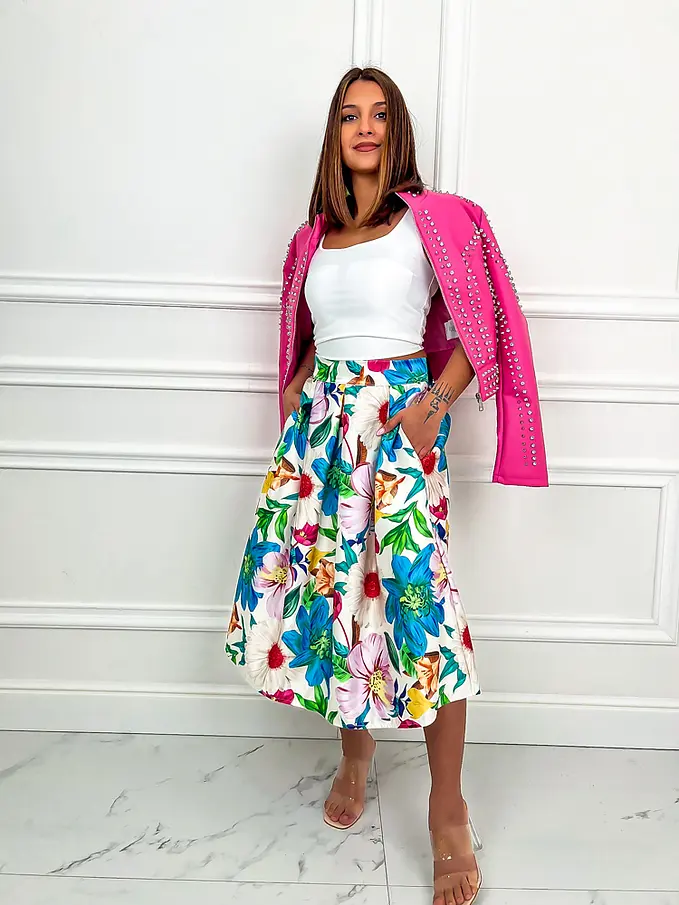 Vzorovaná maxi sukňa SHALONI | Starstyle.cz